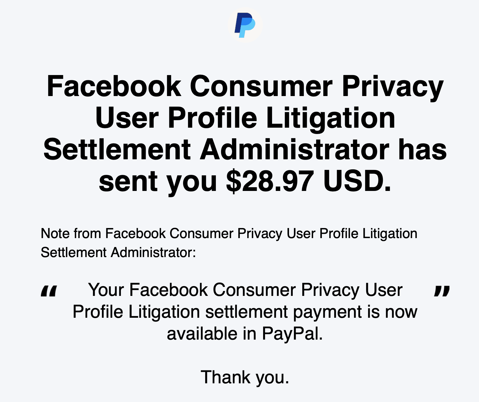 Facebook Consumer Privacy User Profile Litigation Settlement Payouts ...